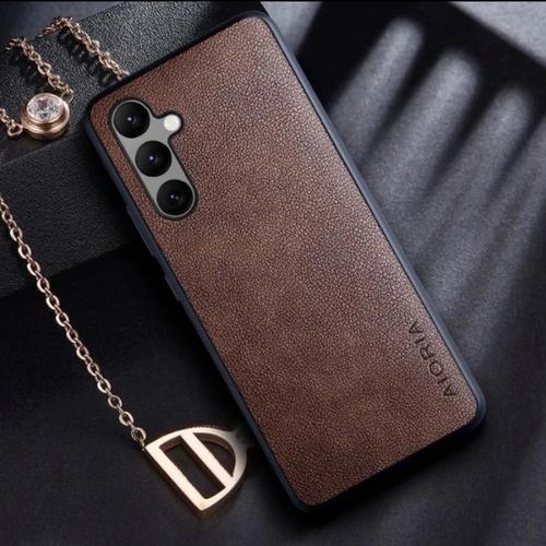 Jual Samsung A35 5G A55 5G soft case AIORIA LEATHER CASE - Black, A35 ...
