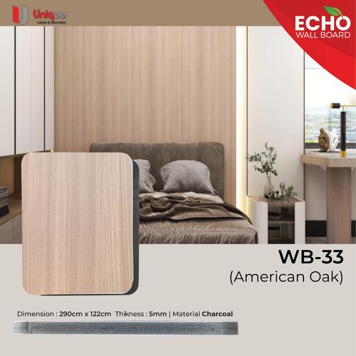Jual Echo WallBoard Charcoal 5mm Motif kayu / Wall Board PVC Motif ...