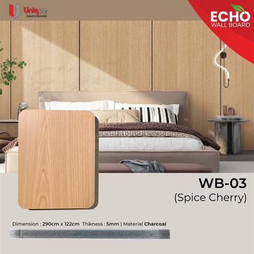 Jual Echo WallBoard Charcoal 5mm Motif kayu / Wall Board PVC Motif ...