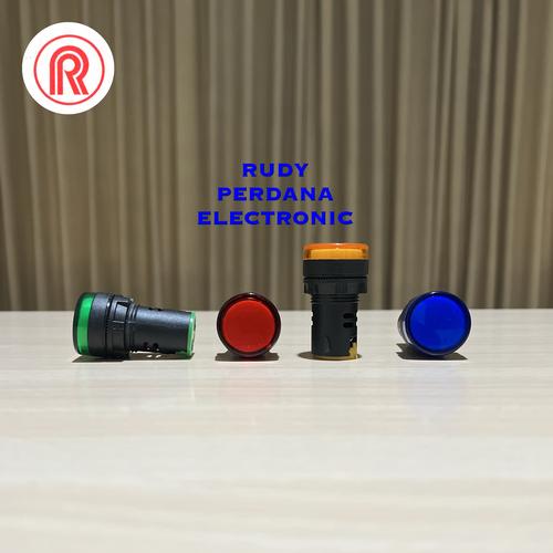 Jual PILOT LAMP LAMPU PILOT PANEL INDIKATOR 22MM 220V AC AD16-22DS ...