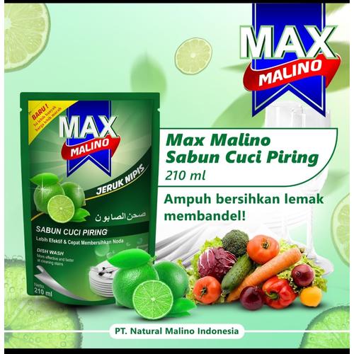 Jual SABUN CUCI PIRING Extrak JERUK NIPIS 210ml, 450ml, 800ml dan 5lt MAX CLEAN - 210ml - Kab ...