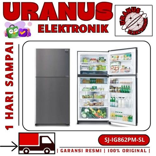 Jual SHARP SJ-IG862PM-SL 613 L KULKAS 2 PINTU SJIG862 INVERTER GRAND VETRO - Jakarta Barat ...