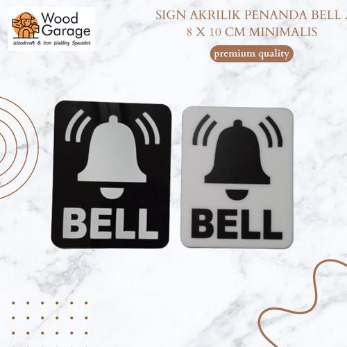 Jual Sign akrilik penanda bell, ukuran 8 x 10 cm minimalis - Kab ...