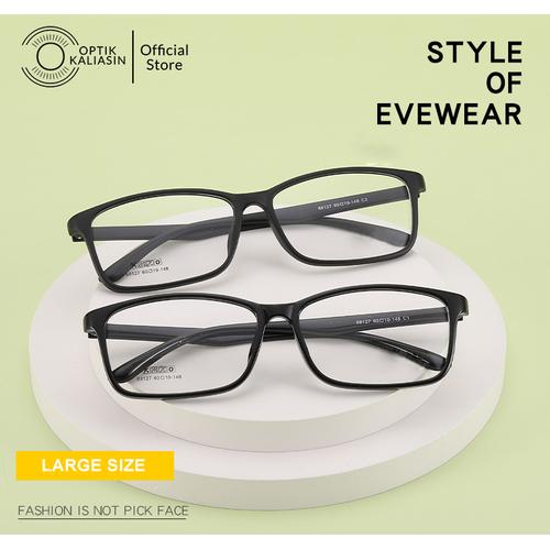 Promo Frame kacamata pria wanita kotak lentur full frame lebar big size ...