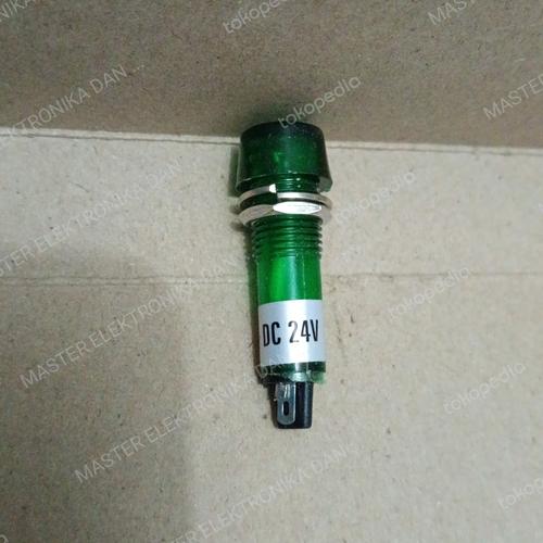 Jual 7175 pilot lamp lampu 24 volt indikator 24v plastik 10mm hijau ...