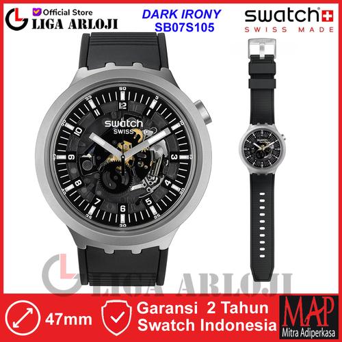 Promo SWATCH SB07S105 DARK IRONY BIG BOLD Jam Tangan Pria Analog ...