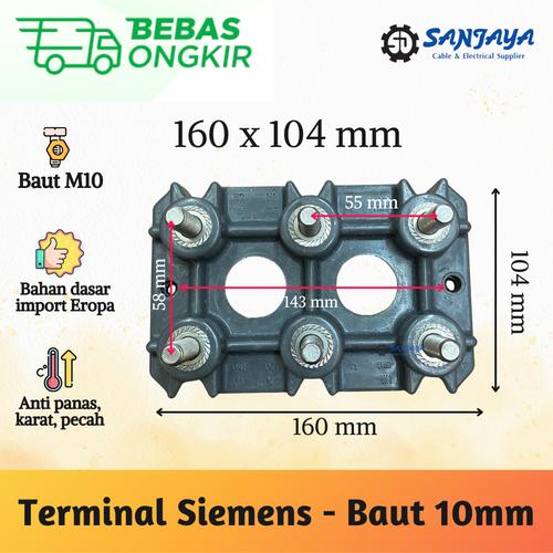 Jual Terminal Siemens Baut 10mm Elektro Dinamo Motor 160x104MM Replika ...