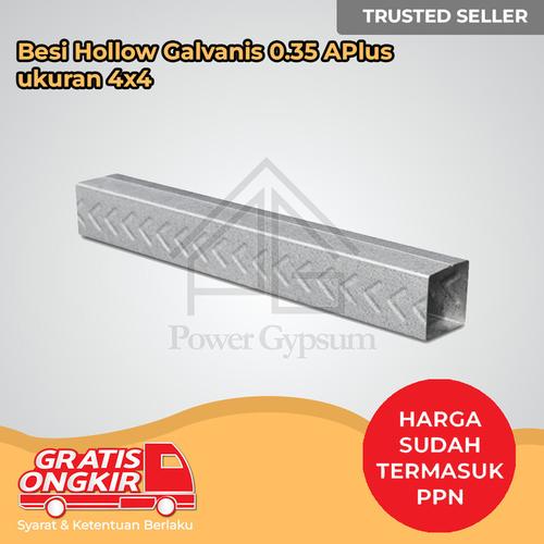 Jual Besi Hollow Galvanis 0.35 APlus 4x4 | Hollow 0,3 Galvanis 40x40 ...