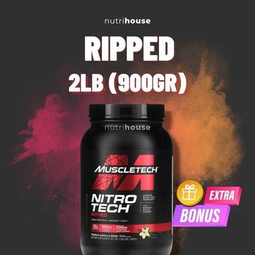 Jual Muscletech Nitrotech Ripped 2lb Nitro Tech Whey with Fat Burner ...