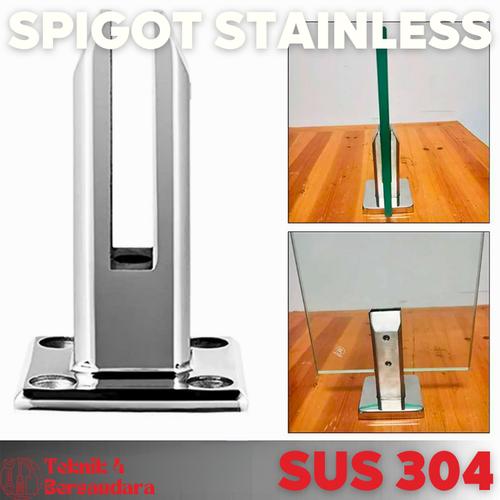 Jual SPIGOT KACA/GLASS CLIP STAINLESS SS 304 - Jakarta Utara - Teknik 4 ...
