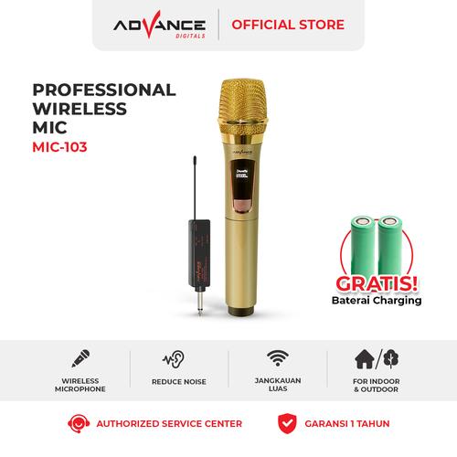 Promo Microphone Advance Mic-103 Profesional Mic Wireless Bisa di ...