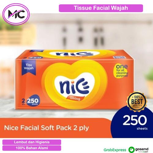 Jual Tissue Nice 250 180 Sheet 2 Ply Tissu Tisu See U Facial Wajah ...