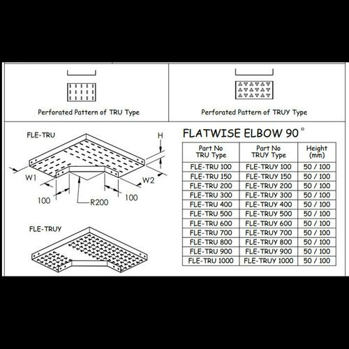 Jual Cable Tray/Kabel Siku/Elbow Tray Elektro 100x50 Plat 1.2 SPHC ...