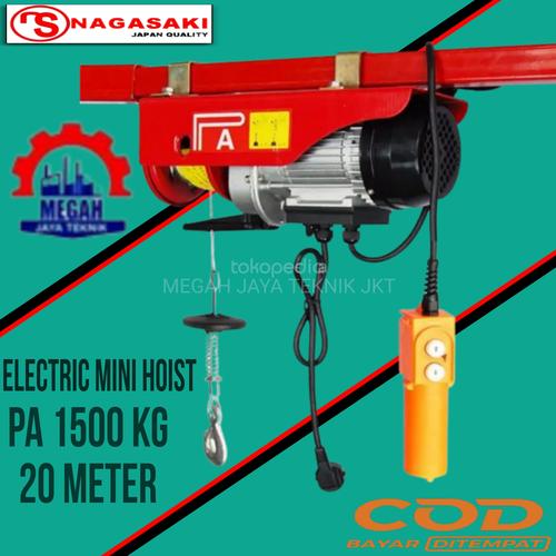 Jual KATROL MINI ELECTRIC HOIST PA 1500KG 20 METER 220V/1PHASE NAGASAKI ...