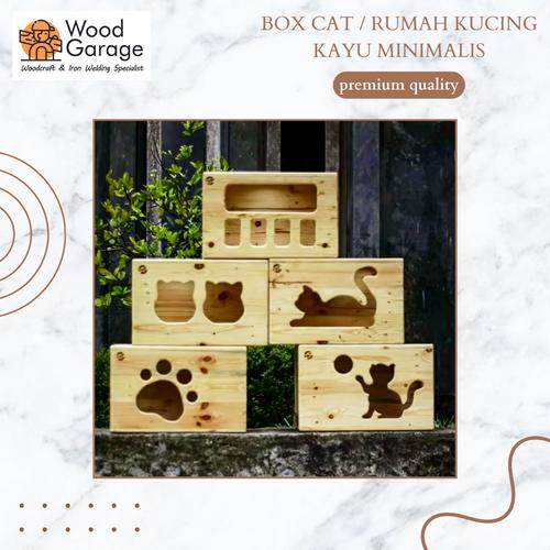 Jual Cat box / rumah kucing kayu / kandang kucing kayu minimalis - Kab ...