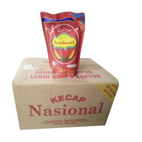 Jual Kecap Manis Nasional Refill 12 pcs x 520 ml/Kecap Manis Nasional ...