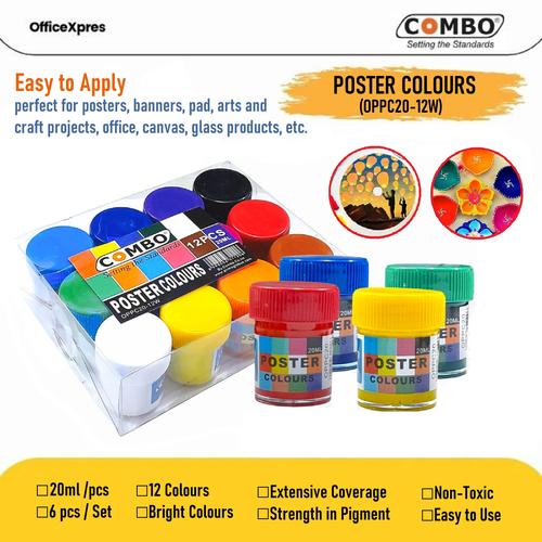 Jual Poster Colour 6 Warna / Poster Colour 12 Warna / Cat Poster 20ml ...