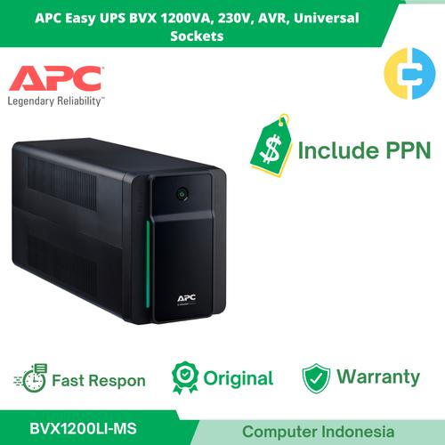 Jual APC Easy UPS 1200VA 230V AVR Universal Outlets BVX1200LI-MS ...