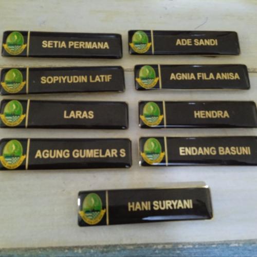 Jual Bahan Kuningan Magnet Nama Dada Custom Nametag Name Tag Badge - B ...