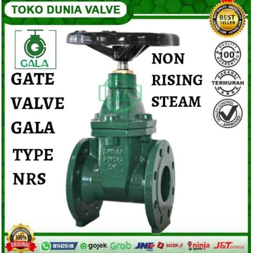 Jual GALA GATE VALVE SIZE 3IN DN80 CAST IRON NRS CONECTION FLANGE END ...