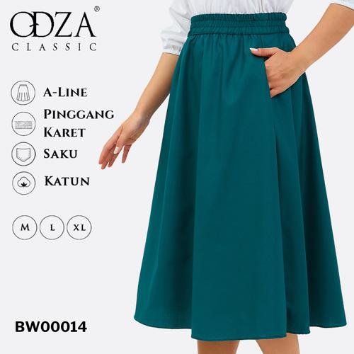 Promo Odza Classic Rok Selutut Skirt A-Line Midi Alice - Hitam, M ...