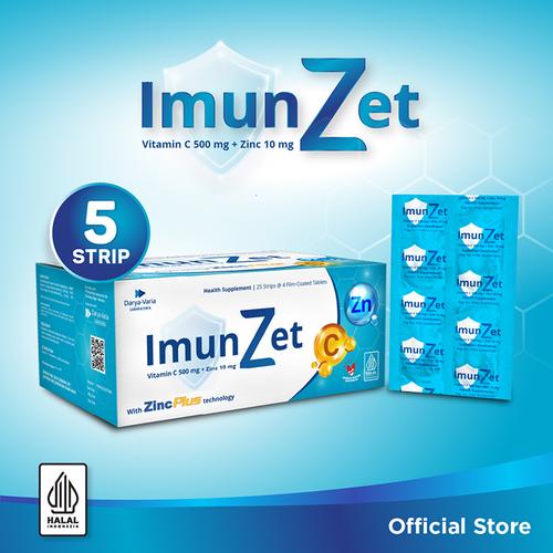 Promo ImunZet Vitamin C + Zinc 5 Strip - - Darya-Varia Official Store ...