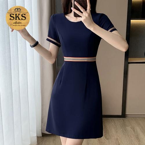 Jual Dress spg bs custom warna size seragam karyawati hotel salon front ...