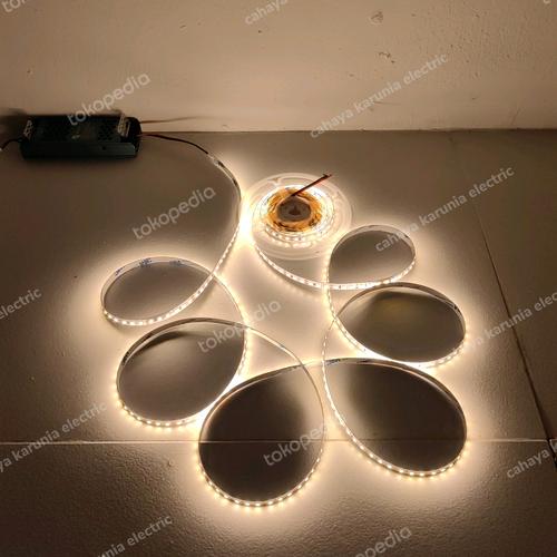 Jual Lampu LED strip 2835 12v 5 meter 3000k 12 watt per meter ip 33 ...