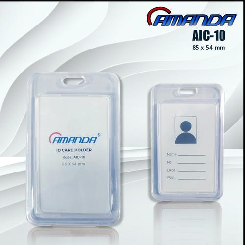 Jual Casing Id Card Transparan buka tutup Potrait Amanda AIC-10 (2 BUAH ...
