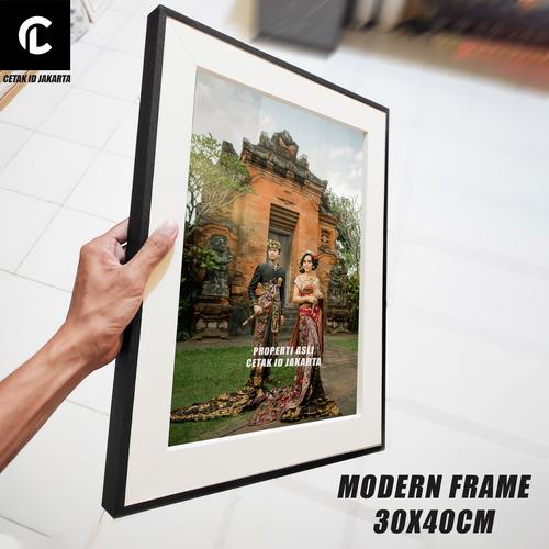 Promo cetak foto photo plus bingkai modern A3 12R 30x40cm - gold ...