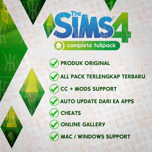Jual THE SIMS 4 FULLPACK ALL DLC FOR THE SIMS 4 ORIGINAL [MAC/WINDOWS ...