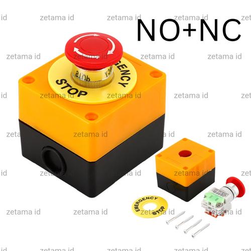 Jual Emergency Push Button Set Box Panic Button Tombol Darurat NO/NC ...