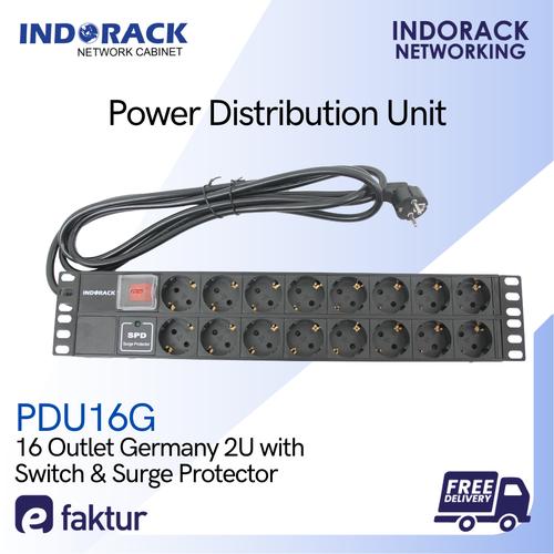 Jual Indorack PDU Power Distribution Unit 16 Germany Outlet Colokan ...