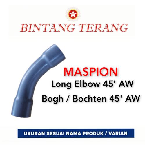 Jual Long Elbow 45 PVC 3/4" Aw / Keni Panjang 45' 3/4" / Boch 45' Aw 3/ ...