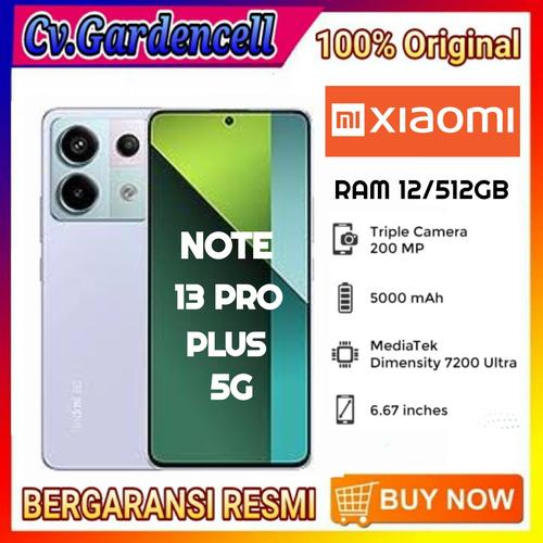 Promo Xiaomi redmi note 13 pro plus 5g ram 12/512gb garansi resmi ...