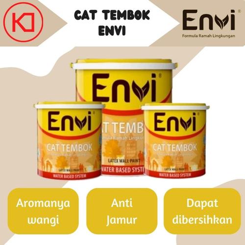 Jual Cat Tembok Envi Latex Wall Paint 5 KG - Kota Malang - KALIMANTAN ...