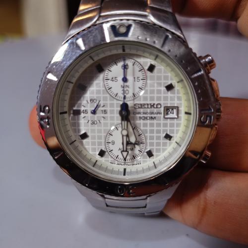 Jual JAM TANGAN SEIKO CHRONOGRAPH 100M ORIGINAL BEKAS MESIN JAPAN ...