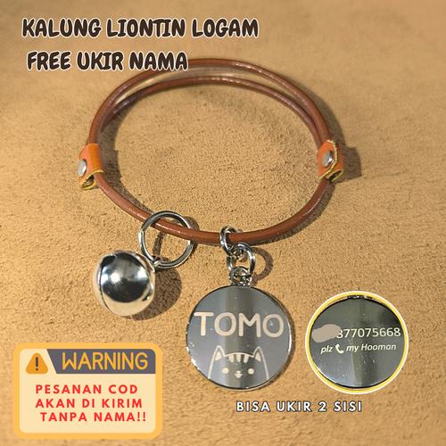 Jual KALUNG KUCING TAG LOGAM CUSTOM NAMA KULIT ASLI ipet - Hitam - Kab ...