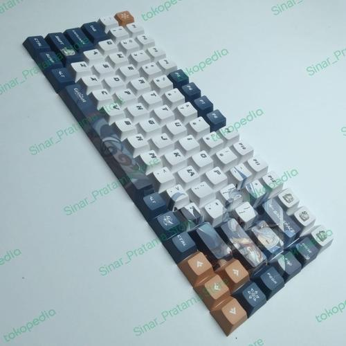 Jual Keycap Keycaps Genshin Impact Shenhe Cherry profile PBT theme ...