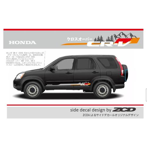 Jual Sticker Side Decal Honda CRV gen 2 ZCD original design - Kota ...