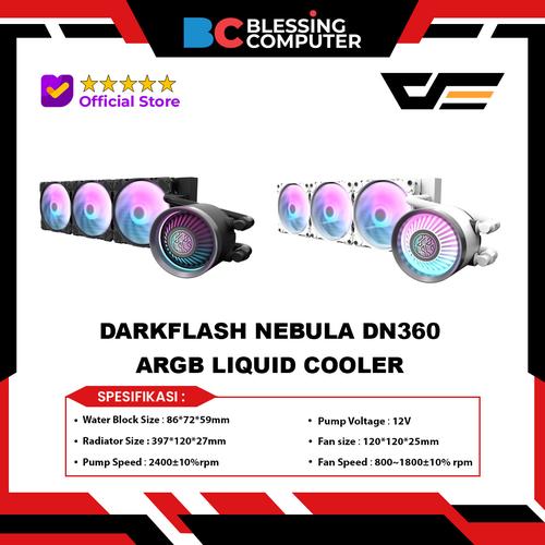 Promo DARKFLASH NEBULA DN360 ARGB LIQUID COOLER - Putih Cicil 0% 3x - Kota Denpasar - Blessing ...