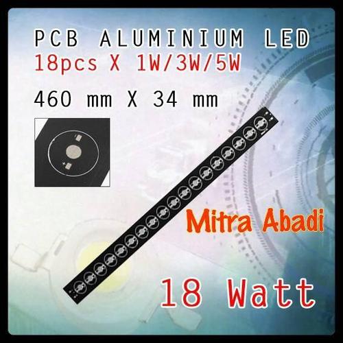 Jual LONG BLACK ALUMINIUM PCB/PAPAN PCB ALUMINIUM HITAM 18 WATT ...