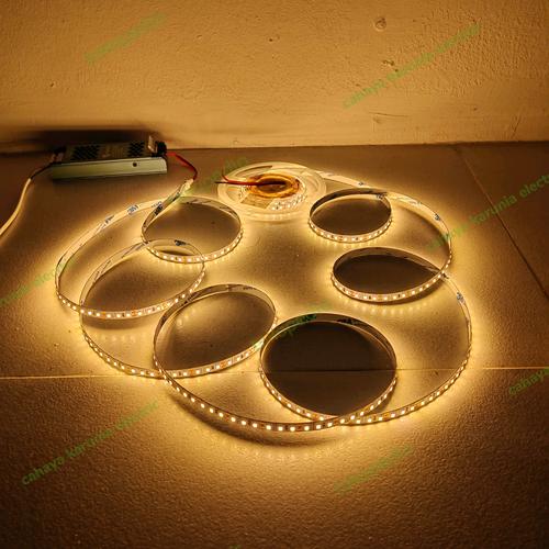 Jual Lampu LED strip 2835 5 meter 120 led 2700K ip 33 12 watt per meter ...