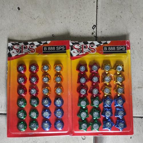 Jual baut body motor bintang bulat baut 10 baut bodi motor bintang ...