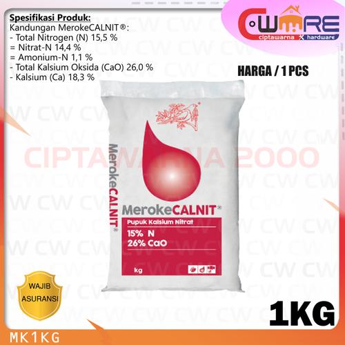 Jual Meroke CALNIT Pupuk Tanaman Tumbuhan Kalsium Nitrat Hidroponik 1 ...