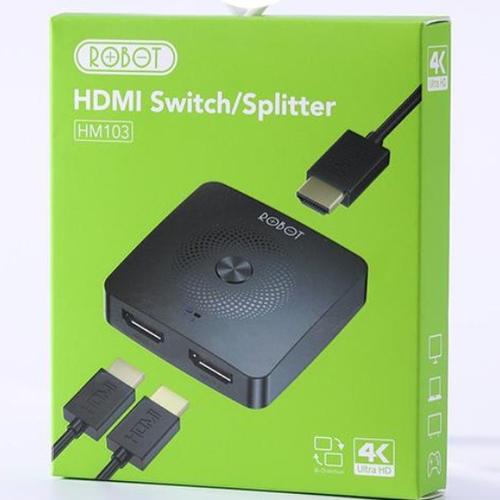 Jual Robot HM103 HDMI Switch and Splitter 2in1 4K 1out / 1in 2out ...