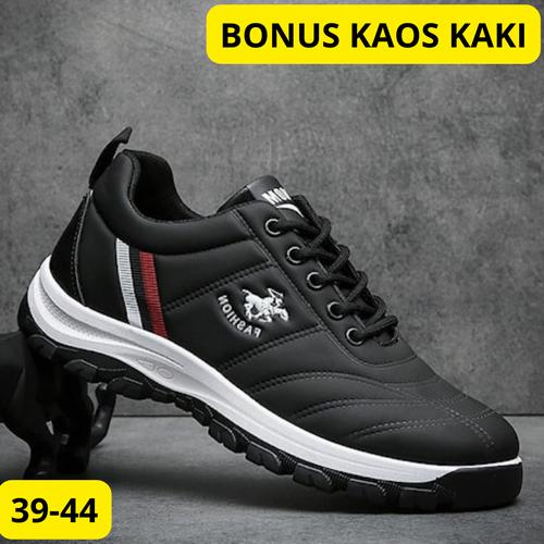 Jual Sepatu Pria Sneakers Casual Kets Sekolah Original Cats Series Black - Hitam CS008, 39 - Kab ...