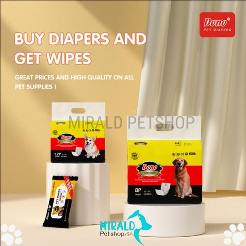 Jual Popok Anjing Jantan Dono Disposable Male Diapers Popok Anjing ...