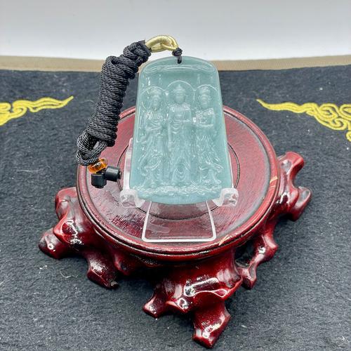 Jual Giok jadeite feicui Tipe A ukiran xifang san sheng - Kab. Bintan ...
