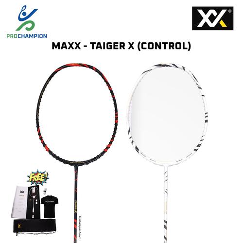 Promo Exclusive Box ! Raket Badminton Maxx Taiger X Control Black And ...
